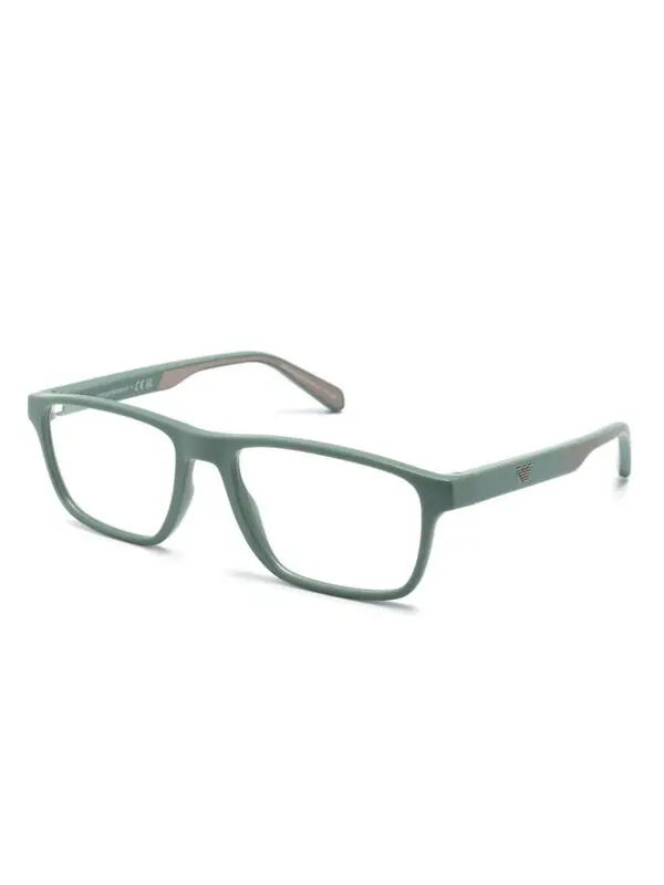 Emporio Armani Rectangle Eyeglasses - Green