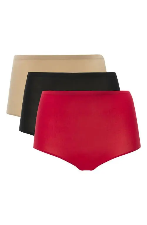 Chantelle Soft Stretch Assorted 3-pack High Waist Briefs - Multi Color