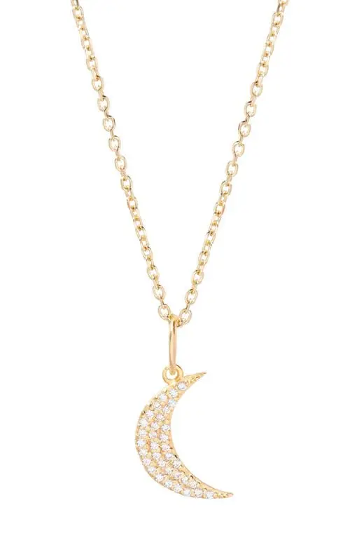 BROOK & YORK Adeline Moon Pendant Necklace - Gold
