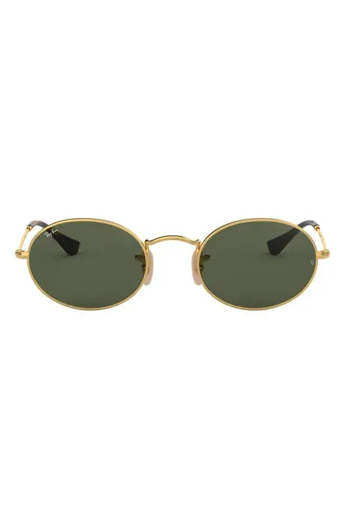 Ray-ban Oval Sunglasses - Gold/ Green