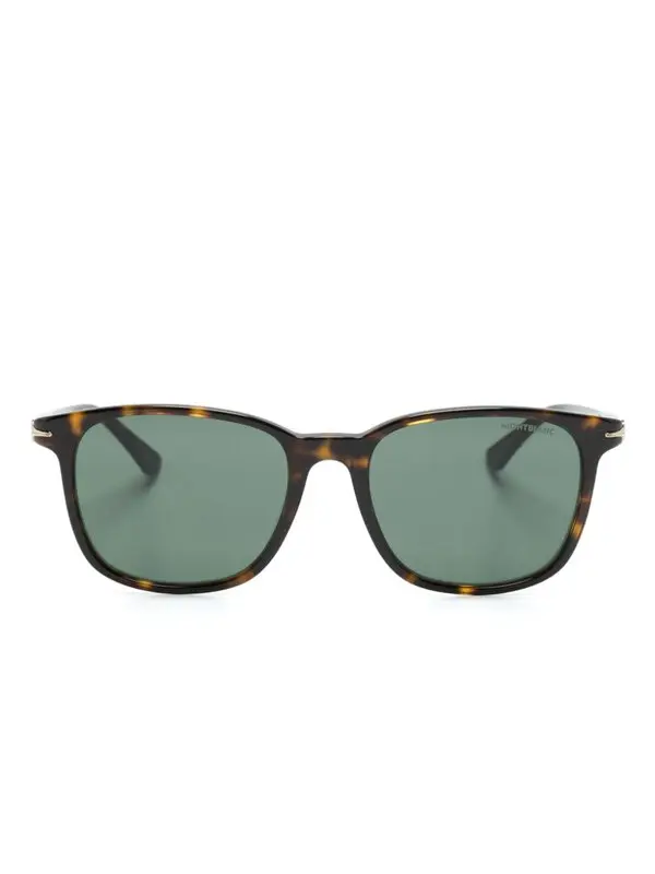 Montblanc Square Frame Sunglasses - Brown