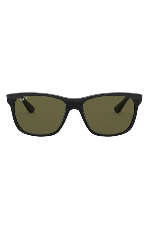 Ray-ban 57mm Polarized Wayfarer Sunglasses - Green