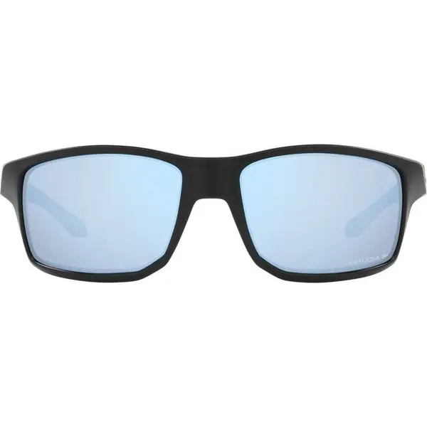 Oakley 61mm Rectangle Sunglasses - Matte Black/ Prizm Deep Water