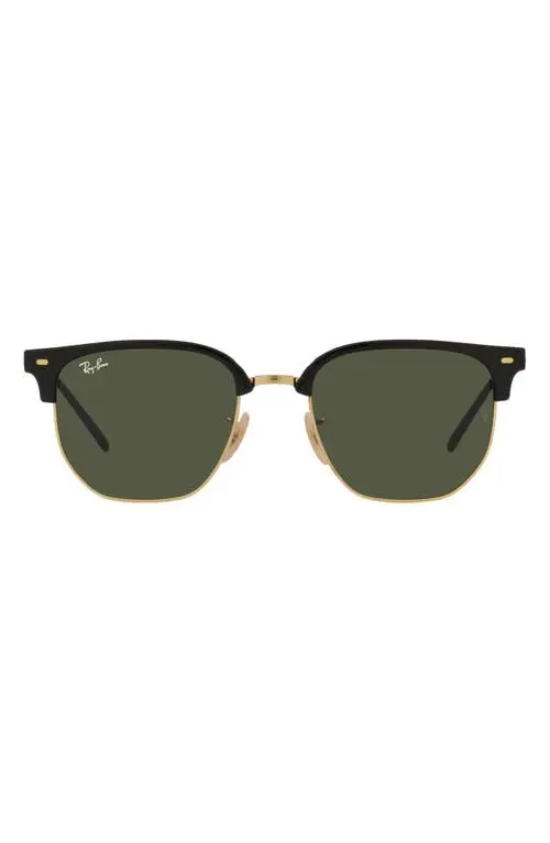 Ray-ban Clubmaster 51mm Irregular Sunglasses - Black