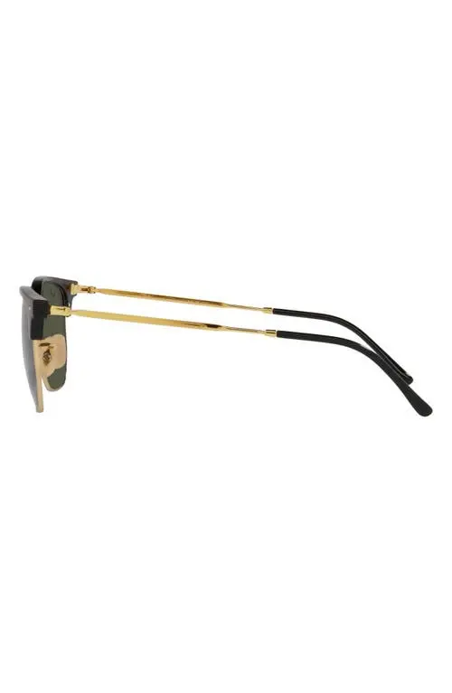 Ray-ban Clubmaster 51mm Irregular Sunglasses - Black