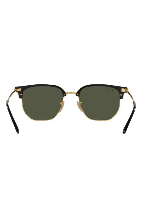 Ray-ban Clubmaster 51mm Irregular Sunglasses - Black