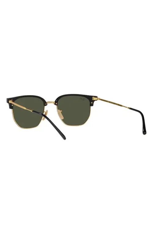 Ray-ban Clubmaster 51mm Irregular Sunglasses - Black
