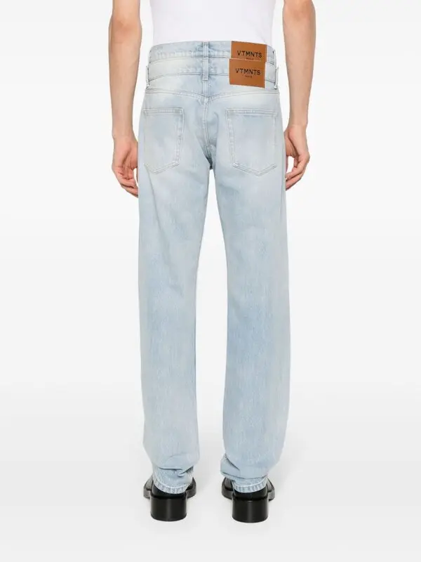 VTMNTS Double-waistband Straight-leg Jeans