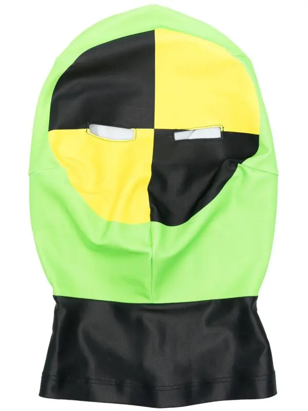 WALTER VAN BEIRENDONCK Dummy Morph Colourblock Balaclava
