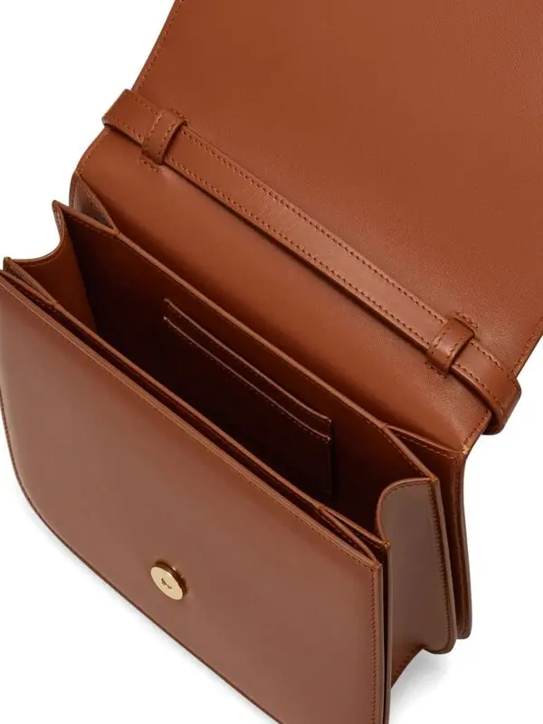 FERRAGAMO Medium Fiamma Crossbody Bag - Brown