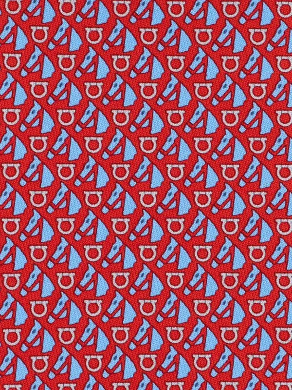 FERRAGAMO Silk Neck Tie - Red
