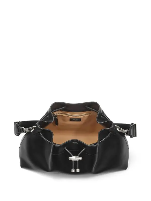 JIMMY CHOO Cinch Leather Shoulder Bag