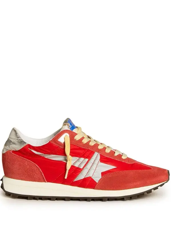 Golden Goose Marathon Panelled Sneakers - Red