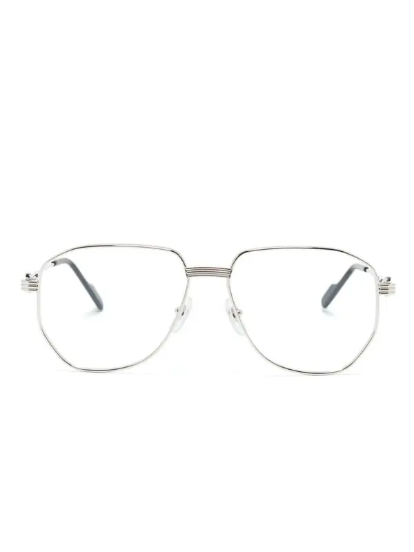 CARTIER Pilot-frame Glasses - Black