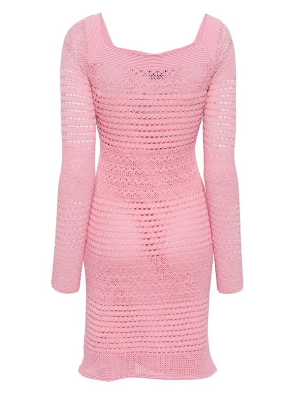 TOM FORD Open-knit Minidress - Pink