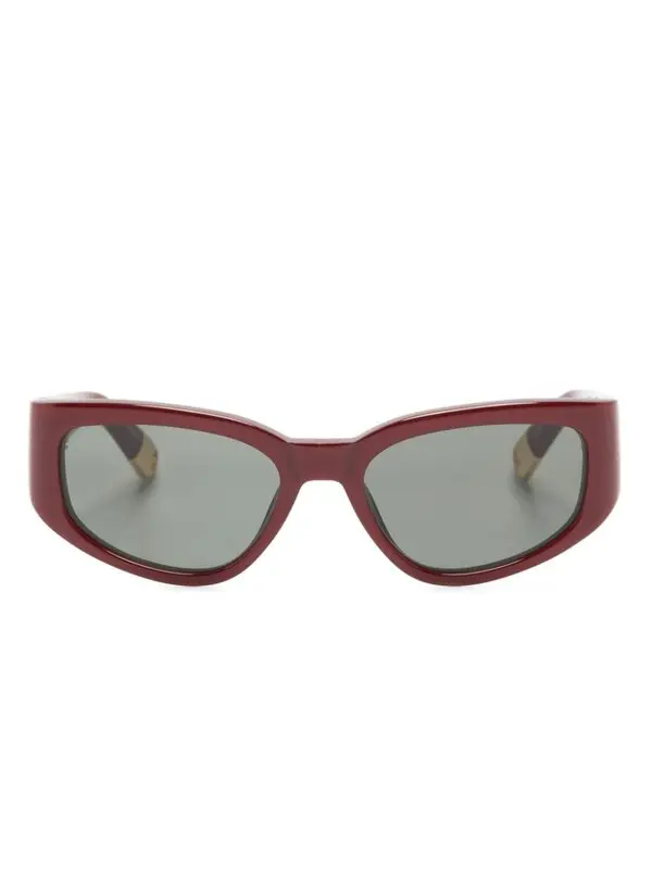 Jacquemus Rectangle-frame Sunglasses - Red