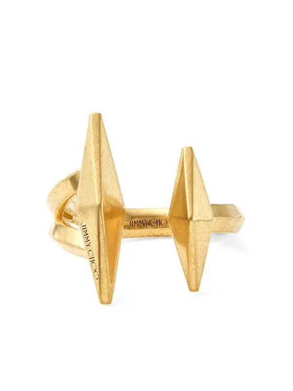 JIMMY CHOO Logo-engraved Ring - Gold