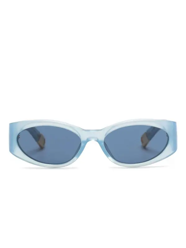 Jacquemus Les Lunettes Ovalo Sunglasses - Blue