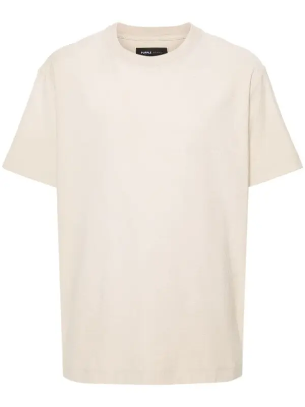 PURPLE BRAND Rubberised-logo Cotton T-shirt