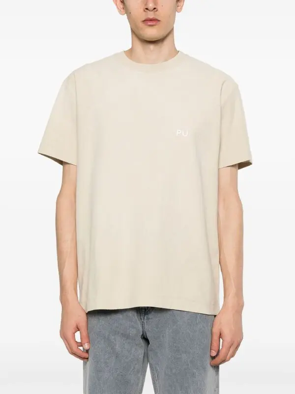 PURPLE BRAND Rubberised-logo Cotton T-shirt