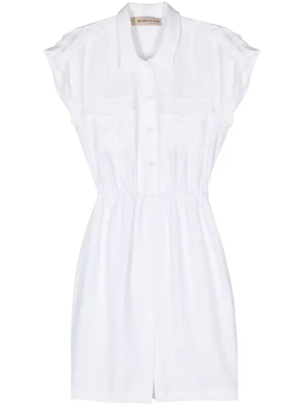 BLANCA VITA Afelandra Shirtdress - White