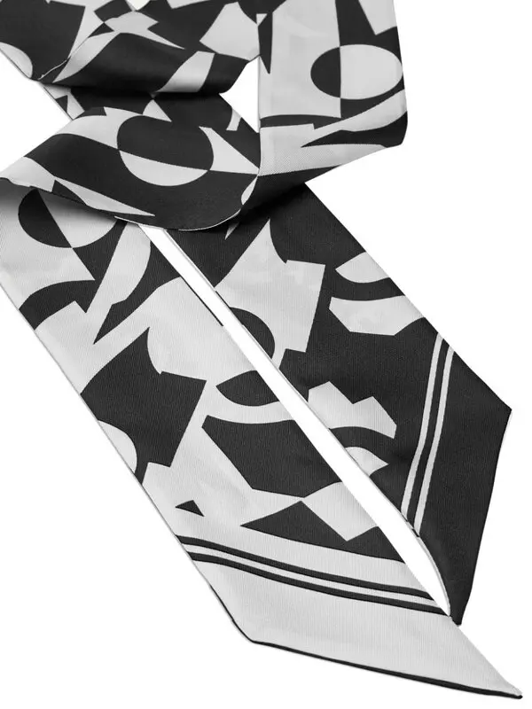 FERRAGAMO Logo-print Silk Scarf