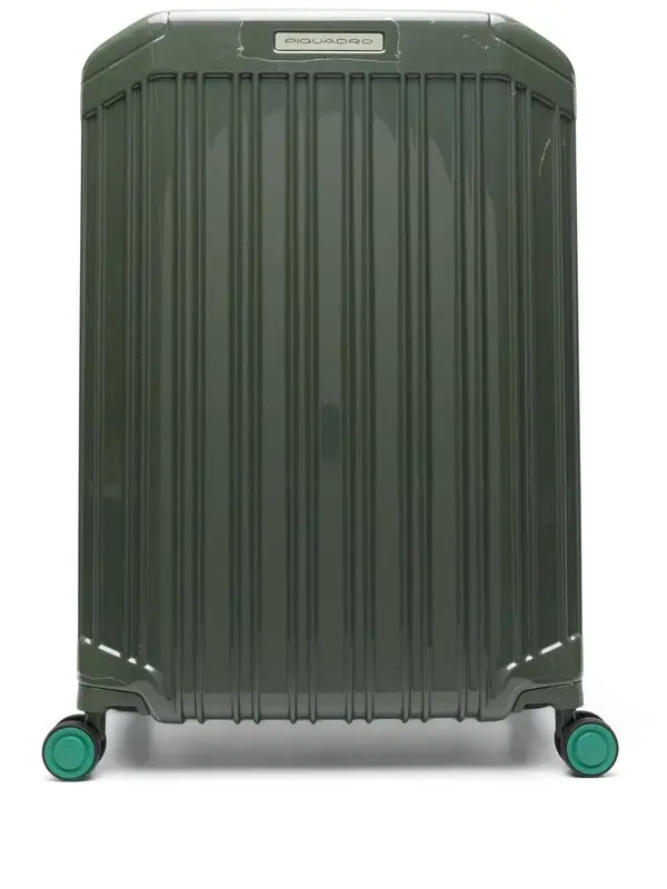 PIQUADRO Medium Four-wheel Suitcase - Green