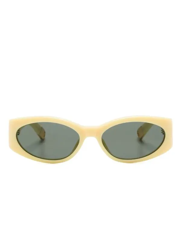 Jacquemus Les Lunettes Oval Sunglasses - Yellow