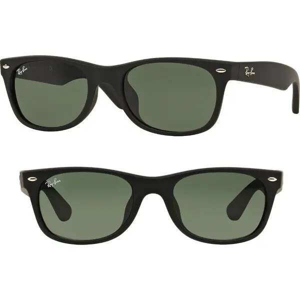 Ray-ban 55mm Rectangular Wayfarer Sunglasses - Matte Black
