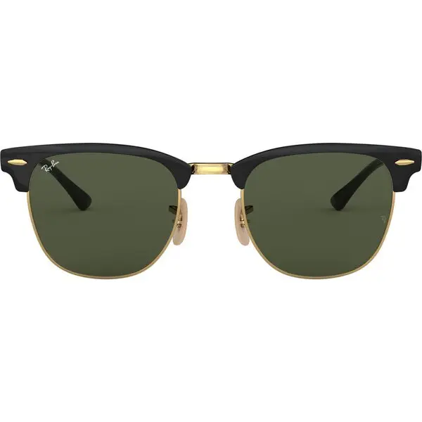 Ray-ban Clubmaster 51mm Sunglasses - Black Gold