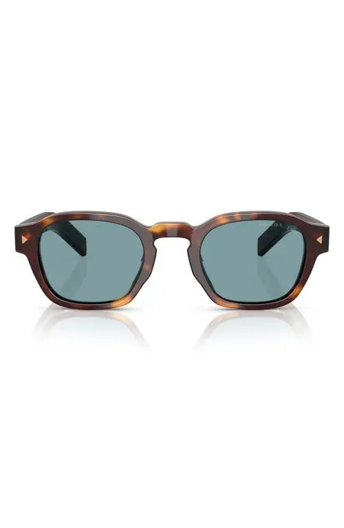 Prada 53mm Polarized Phantos Sunglasses - Green Tortoise