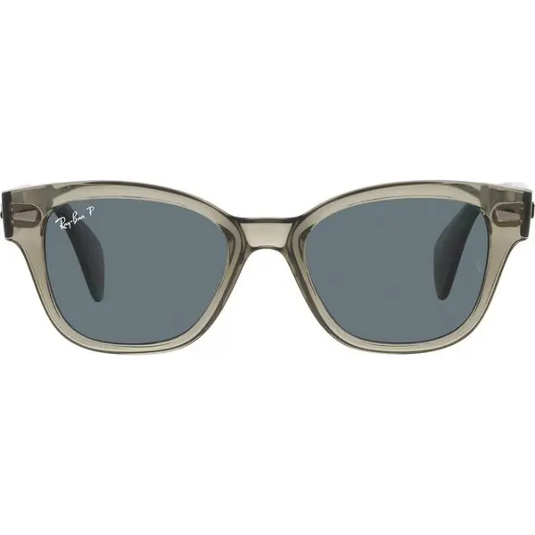 Ray-ban 52mm Square Sunglasses - Transparent Green