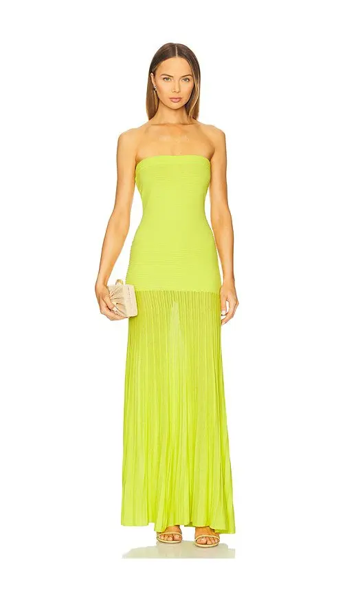 Line & Dot Arlo Tube Dress - Lime