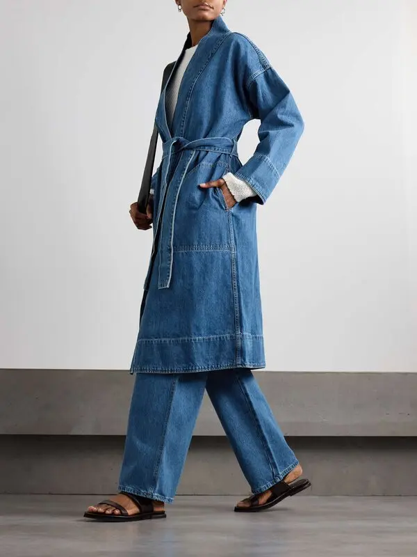 Mara Hoffman Adrian Belted Organic Denim Coat
