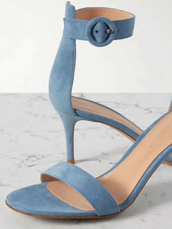 GIANVITO ROSSI Portofino 70 Suede Sandals