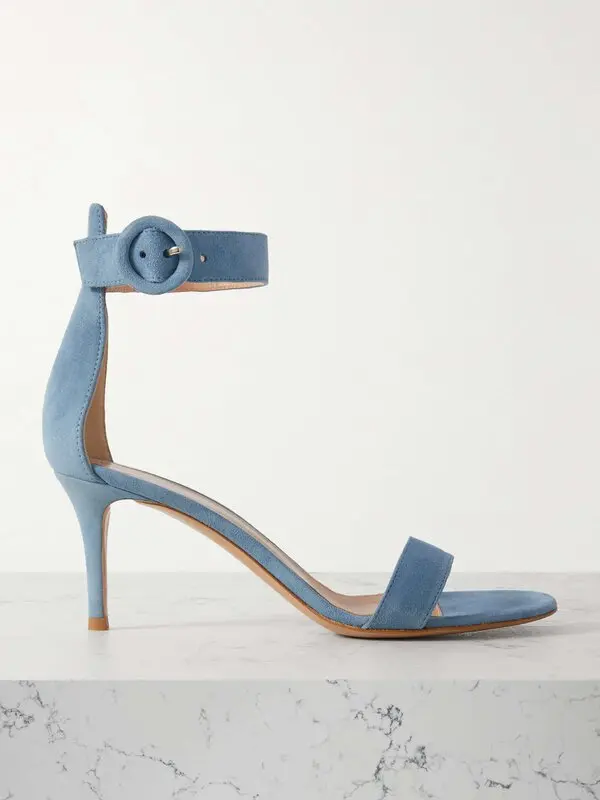 GIANVITO ROSSI Portofino 70 Suede Sandals