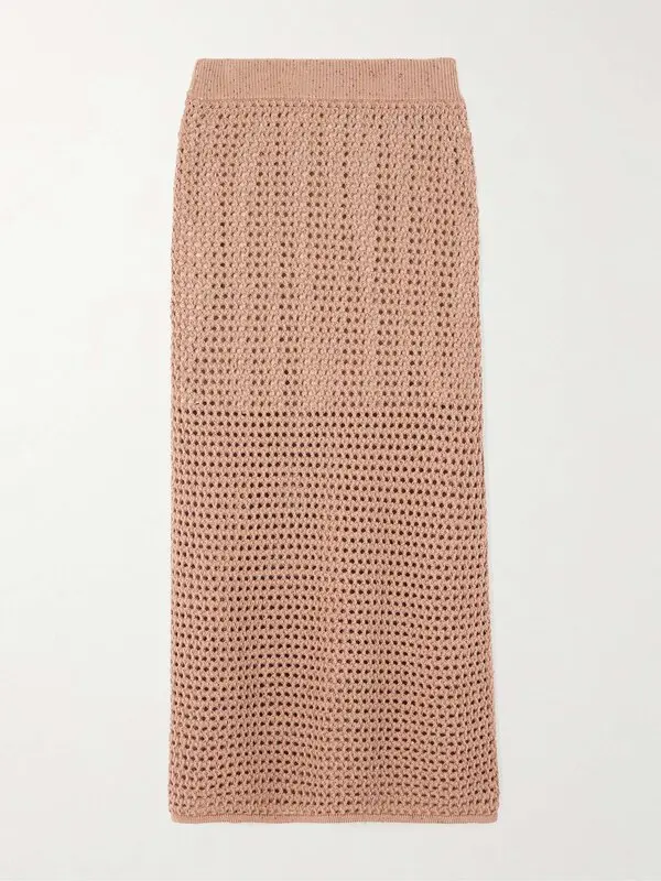 Brunello Cucinelli Sequin-embellished Midi Skirt