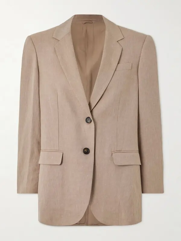 Brunello Cucinelli Linen And Wool-blend Blazer
