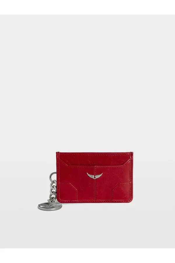 Zadig&Voltaire Sunny Pass Card Holder - Red
