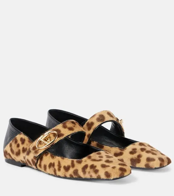 ValentinoGaravani Vlogo Locker Mary Jane Flats - Brown