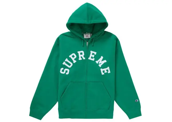 Size Large - Supreme SS25 Supreme Champion︎Zip Up Hooded Sweat Playoffs Zip Up Hooded Sweatshirt Black