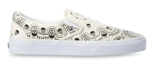 VANS Slip-on Sneakers With Graphic Print - White/black