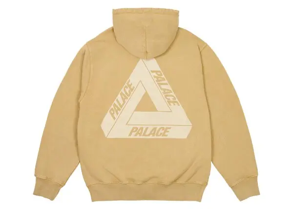 PALACE Pigment Wash Triferg Hood - Stone
