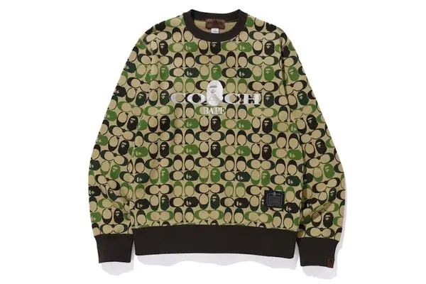 A BATHING APE X Coach Crewneck Sweatshirt
