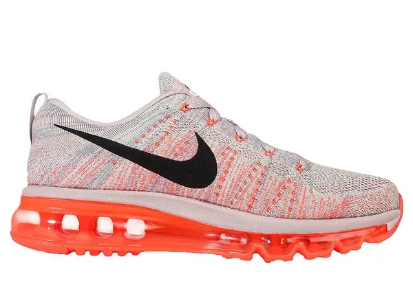 Nike Flyknit Air Max Sneakers - Violet Ash/hyper/orange