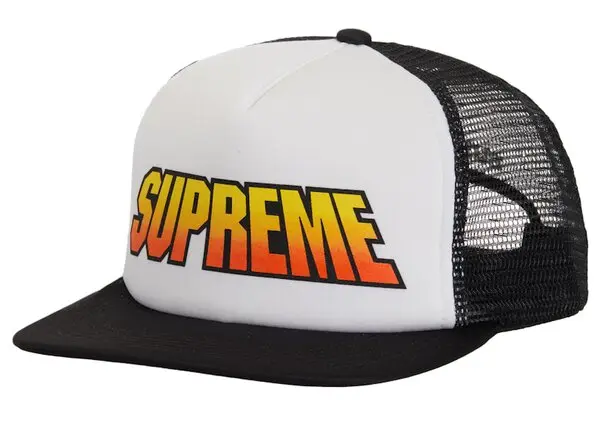 Supreme Gradient Mesh Back 5-panel Cap - Black