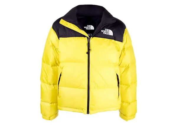 The North Face Nuptse 1996 Hooded Padded Jacket - Yellow/black