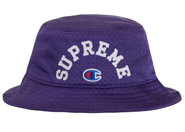 Supreme Champion Mesh Crusher Bucket Hat - Purple