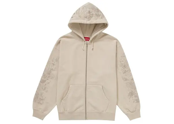 Supreme Aoi Zip Up Hooded Sweatshirt - Natural | Editorialist