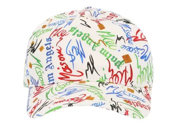 Palm Angels X Missoni Scribble Cap - White
